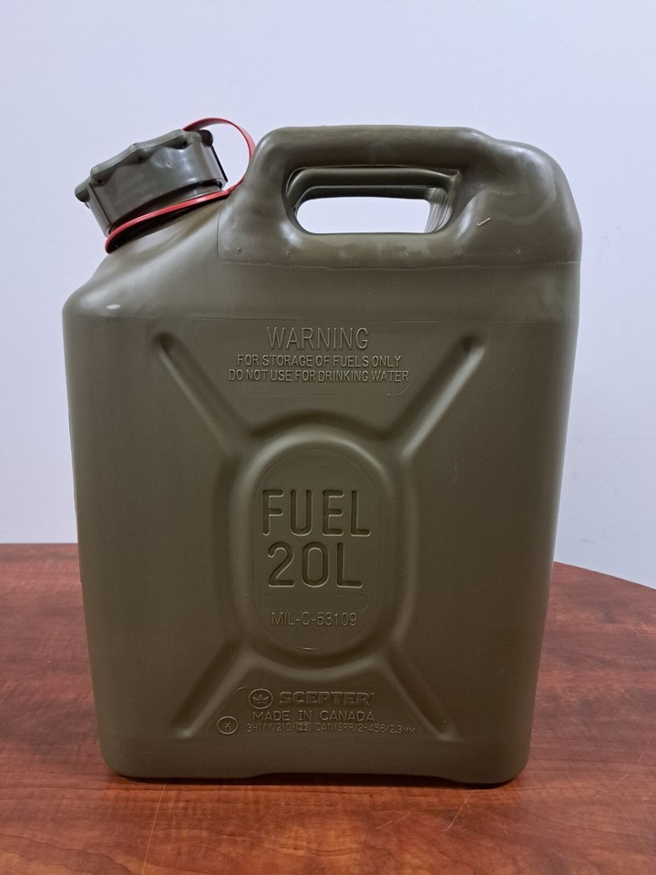 New Genuine Scepter Olive Drab Military Fuel Can (MFC) 5 Gallon / 20 L ...