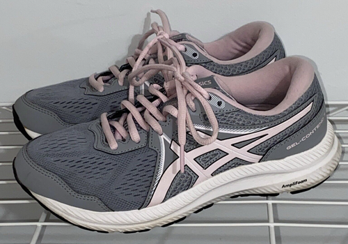 ASICS GEL-Contend 7 Running Gray/Pink 1012A910 Shoes/Sneakers Size 7 | eBay