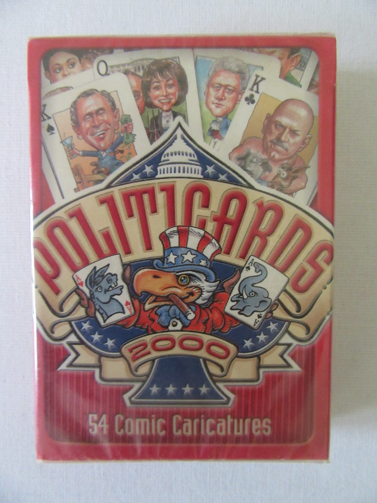 POLITICARDS Playing Cards Game Deck Sealed NIP 54 Y2K Caricature Funny ...