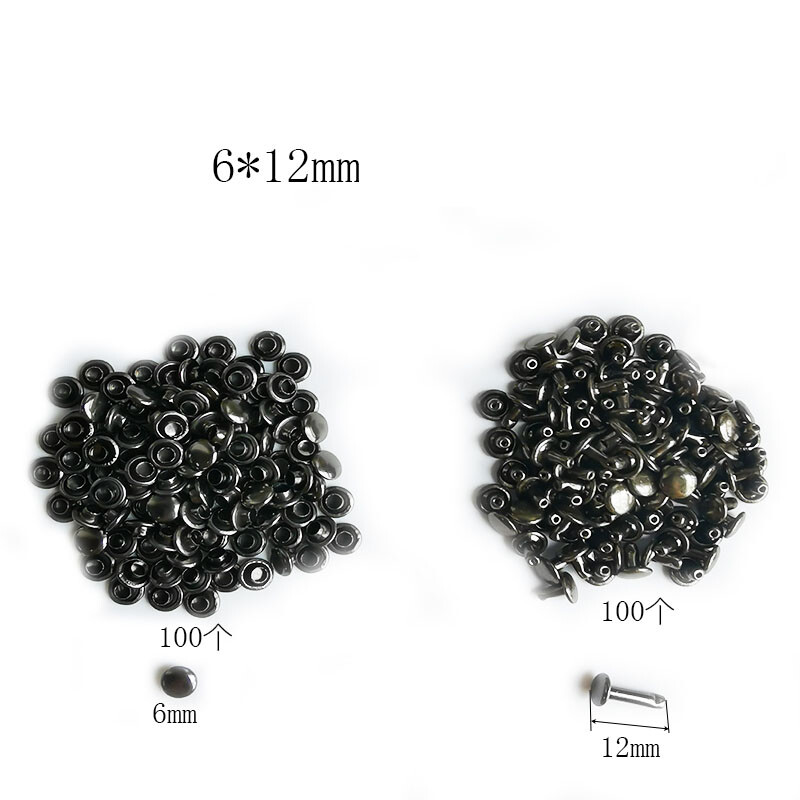 Double Cap Rivets Stud Rapid Rivets Leather Craft Repair 5mm 8mm 9mm ...