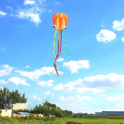Octopus Kite Foldable 4m Children Kite Flying Toy With Carrying Handle ...