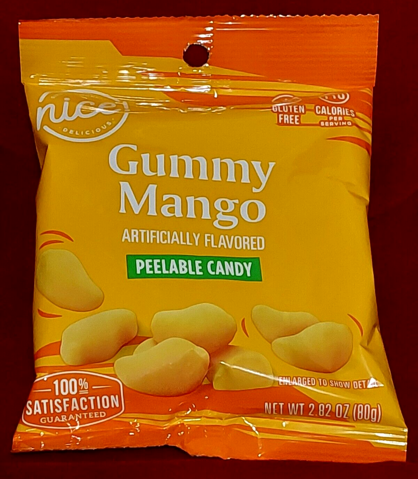 NICE! X 4 Gummy MANGO Peelable Candy 2.82 oz Fresh Delivery TIK TOK ...
