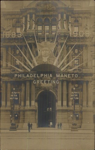 Philadelphia PA Theatre Maneto Greeting 1908 Real Photo Postcard | eBay