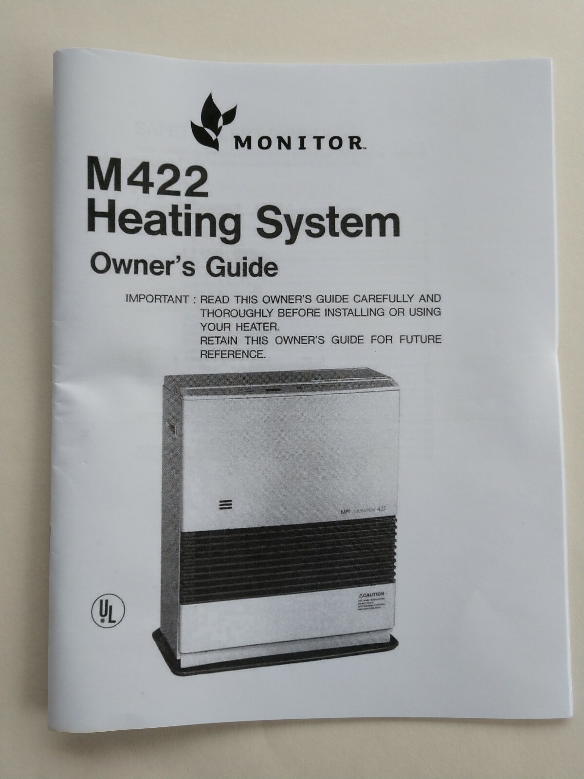 Monitor Heater Part #1154 Monitor 422 Owner's Manual Monitor 422 Owner ...