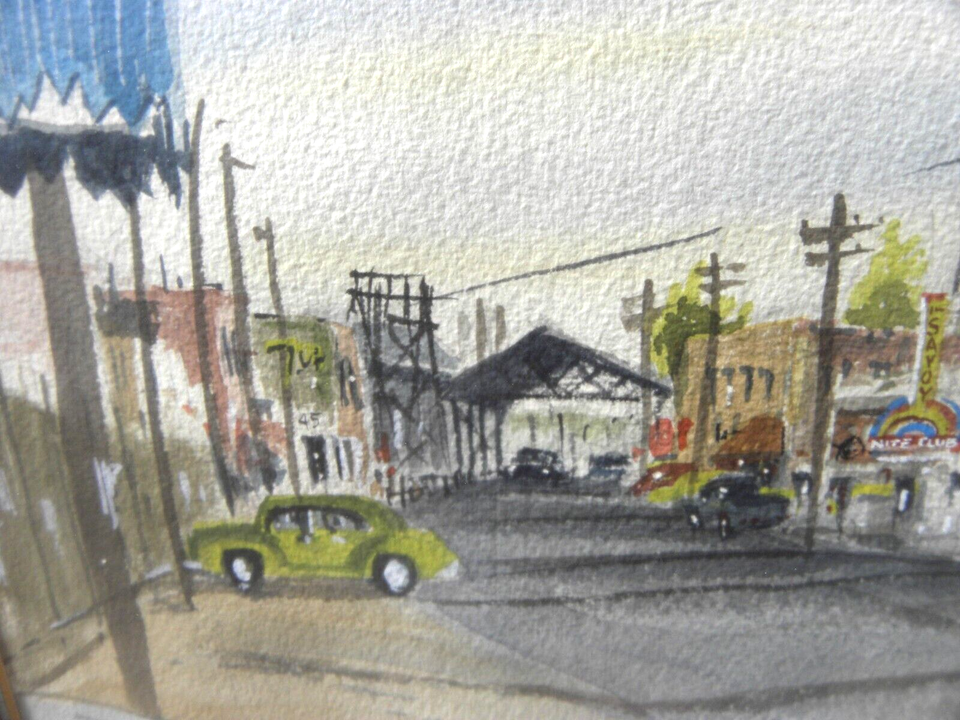 Butte Montana watercolor painting beloved citizen artist Leroy Cottom ...