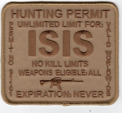 ISIS Hunting Permit - BCPatch Cat No. C7219 | eBay