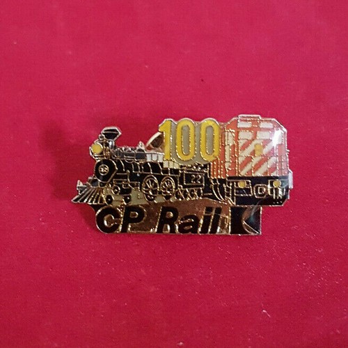 CP Rail 100 Year Pin. Featuring Steam and Deisel Locomotion. Mint ...