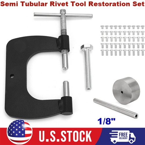 For 1/8" SEMITUBULAR RIVETS Fixt Dies Vent Window Riveter Tool ...
