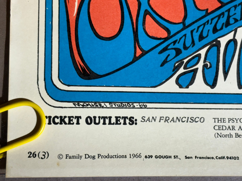 GRATEFUL DEAD SKELETON & ROSES AVALON BALLROOM FAMILY DOG CONCERT ...