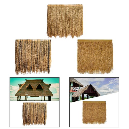 Straw Roof Thatch Artificial Thatch Roll DIY Crafts Good Toughness ...