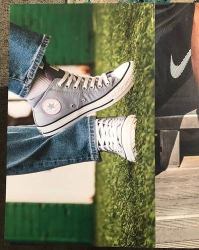 Set of 3 Large Converse Nike Shoe Design Vinyl Display Posters 18.5"x11 ...