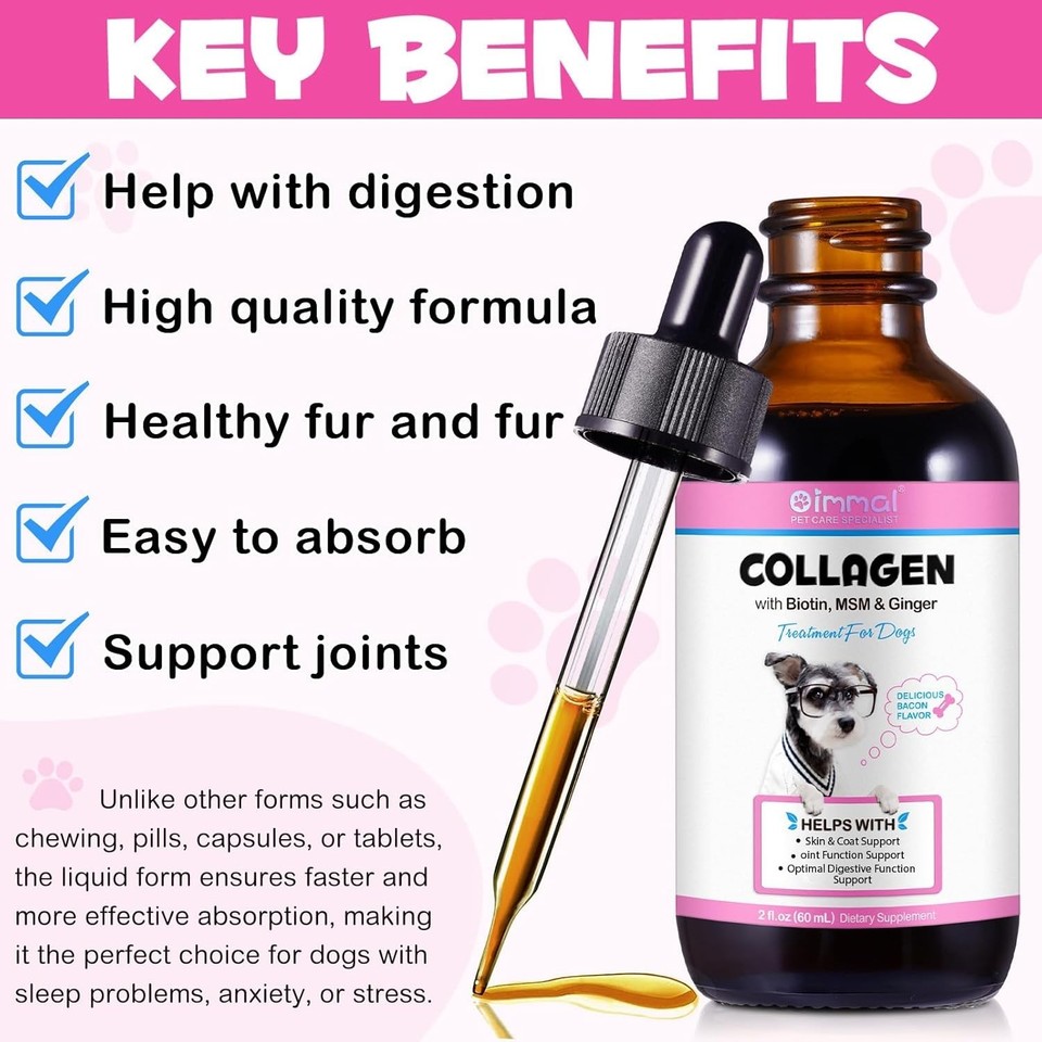 Collagen for Dogs, Collagen Dietary Supplement for Dogs, Collagen Boost ...