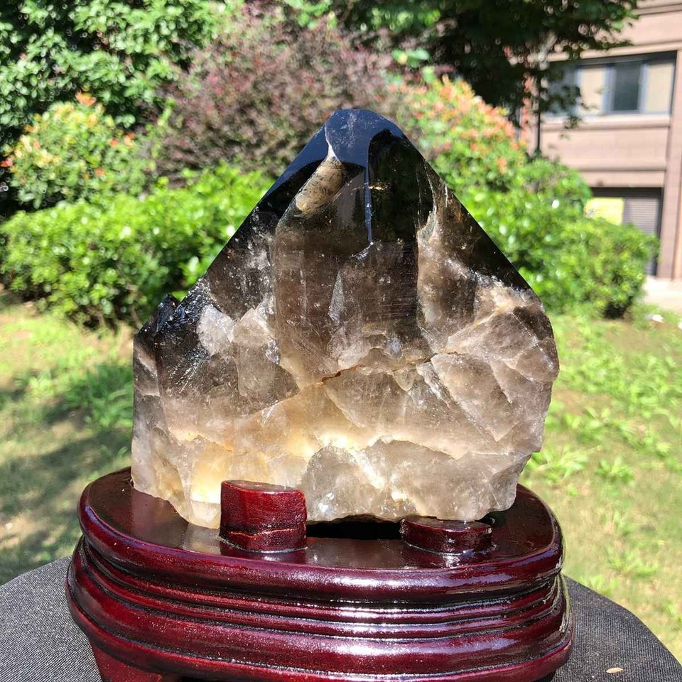 7.56LB Natural Dark tea quartz Crystal Specimen Reiki Mineral Add ...