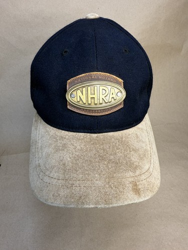 NHRA CHAMPIONSHIP DRAG RACING Leather/ Cotton/ Wool BASEBALL CAP/HAT ...