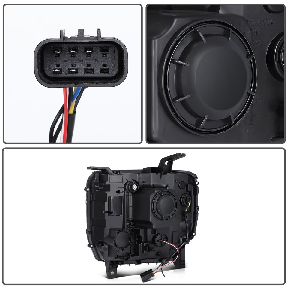 Pair Headlights Assembly Fits 2014-2015 GMC Sierra 1500 Base Left ...