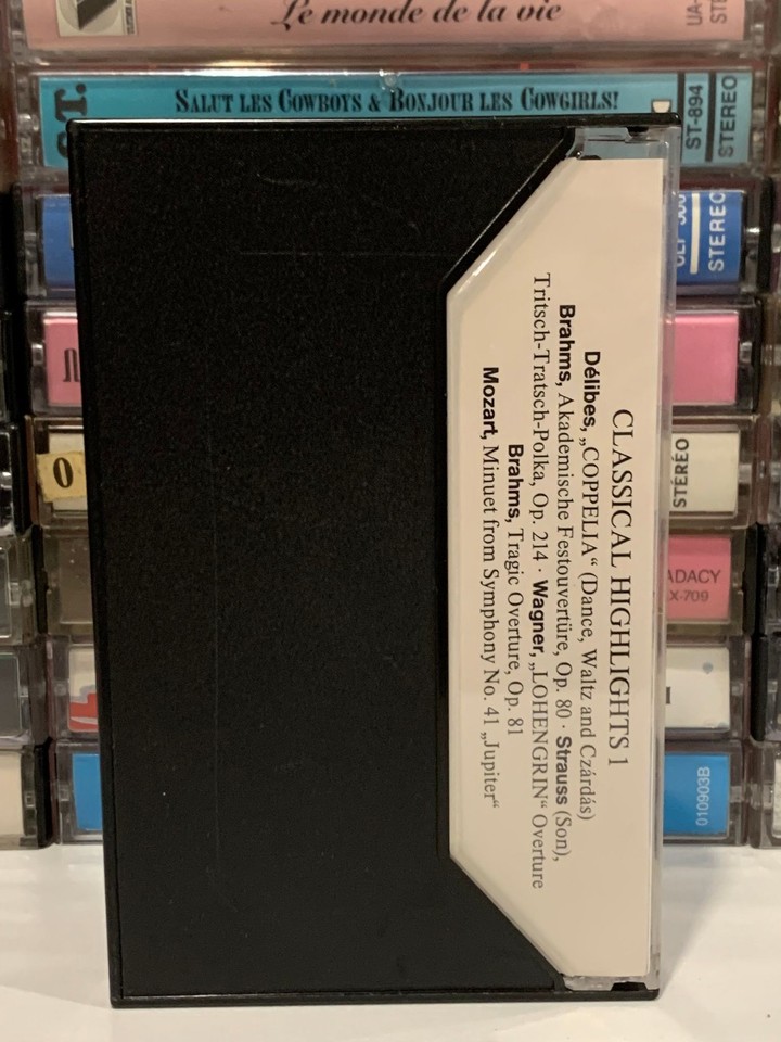 Classical Highlights 1 Cassette Tape Compilation Brahms Wagner Mozart ...