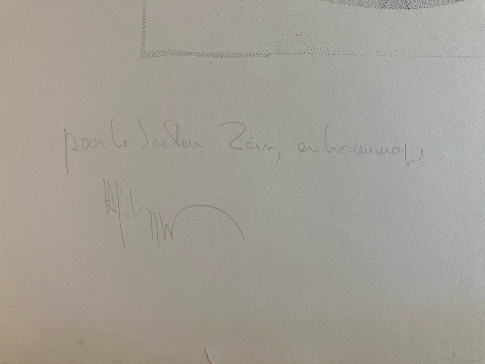 Beautiful Lithograph Darrort Eye Curiosity Flayed At 1980 Print Litho ...