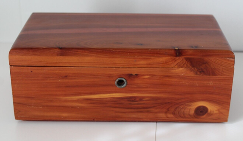 Vintage Wooden Cedar Chest Box Keepsake Trinket Jewelry Treasure | eBay