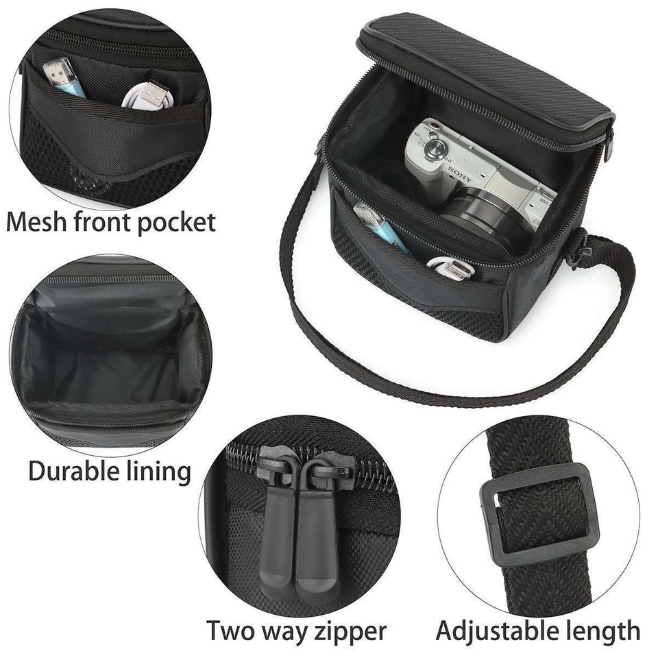 Camera Protective Bag Shoulder Pouch Zipper Case for Nikon Canon Sony ...