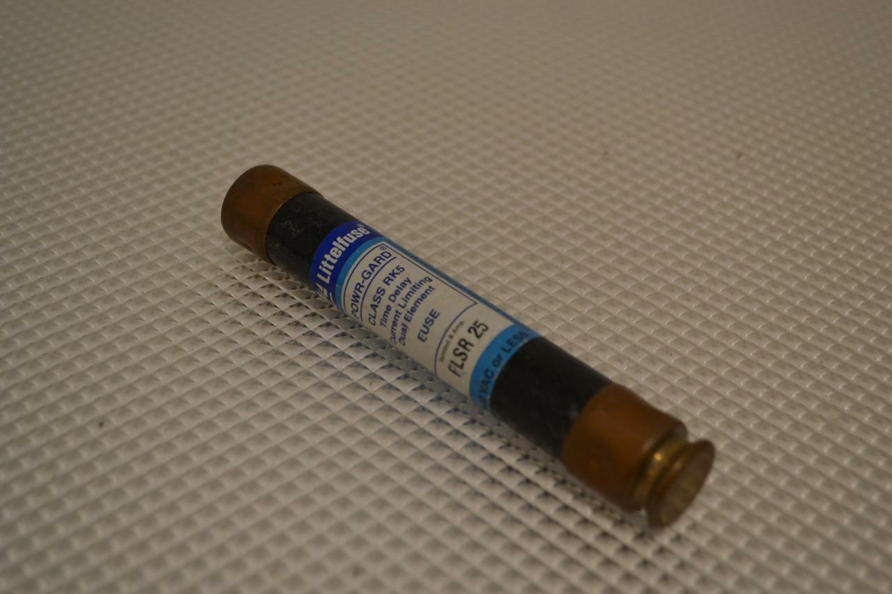 ONE USED LOT OF 3 LITTELFUSE CLASS RK5 TIME DELAY FUSES FLSR 25. | eBay