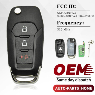 Remote Flip Key Fob Uncut for Ford F150 F250 F350 2015 2016 2017 2018 ...