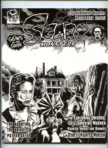 SCARY MONSTERS MAGAZINE #123 Fall 2021 GLOW IN THE DARK COVER HAUNTED ...