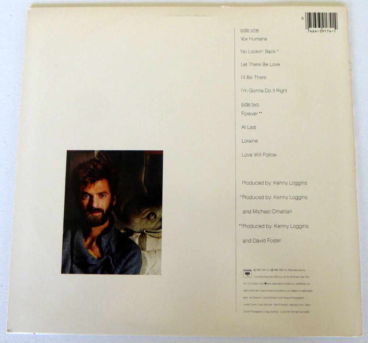 Kenny Loggins Authentic Signed "Vox Humana" Record Album Vinyl LP ...