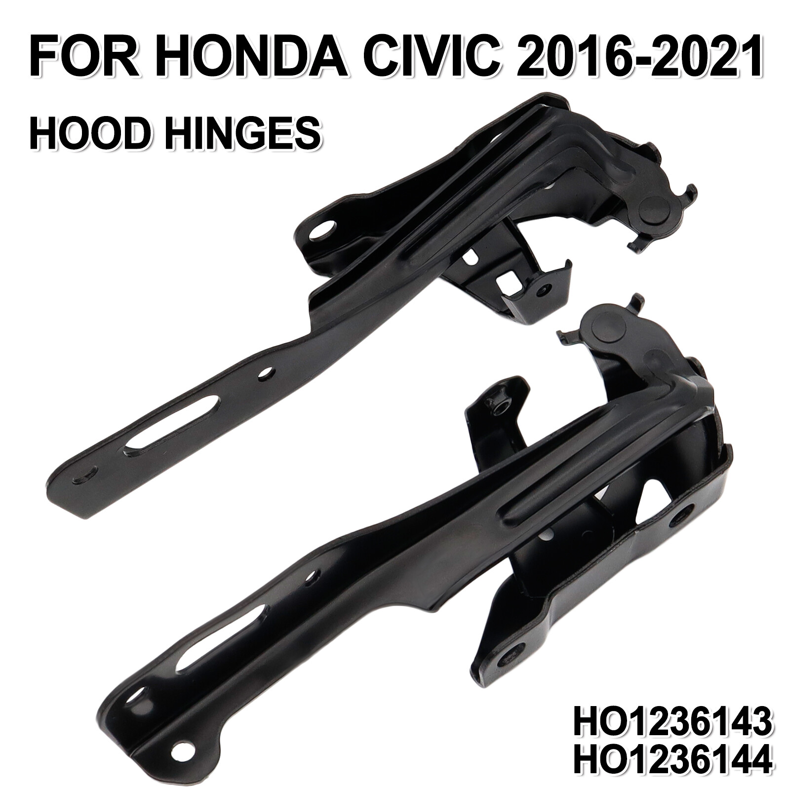 Set Hood Hinges Driver Passenger Side Pair Coupe Sedan for 2016~2021 ...