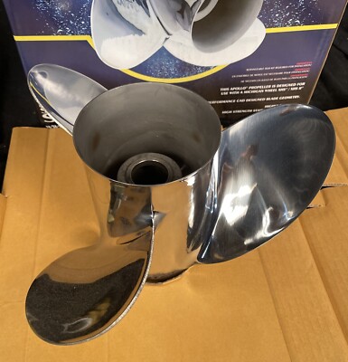 Michigan Wheel Apollo Hubless Stainless Steel Boat Propeller Prop 14-1/ ...