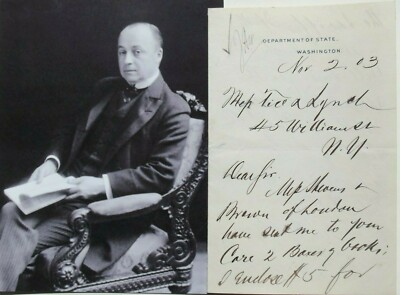 Philander Knox Noted American Statesman, Secretary State Signed letter ...