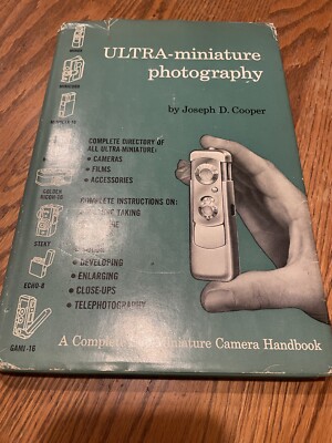 ULTRA-Miniature Photography, Joseph D. Cooper, 1st Edition 1958 | eBay