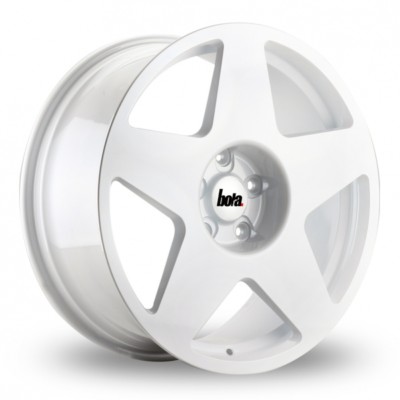 4x18" BOLA B10 ALLOY WHEELS TO FIT AUDI A3 A4 A6 VW SEAT 5X112 8J WHITE ...