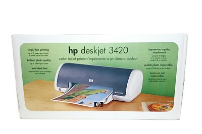 HP Deskjet 3420 Color Inkjet Printer Black & Color Ink Photo-Quality ...