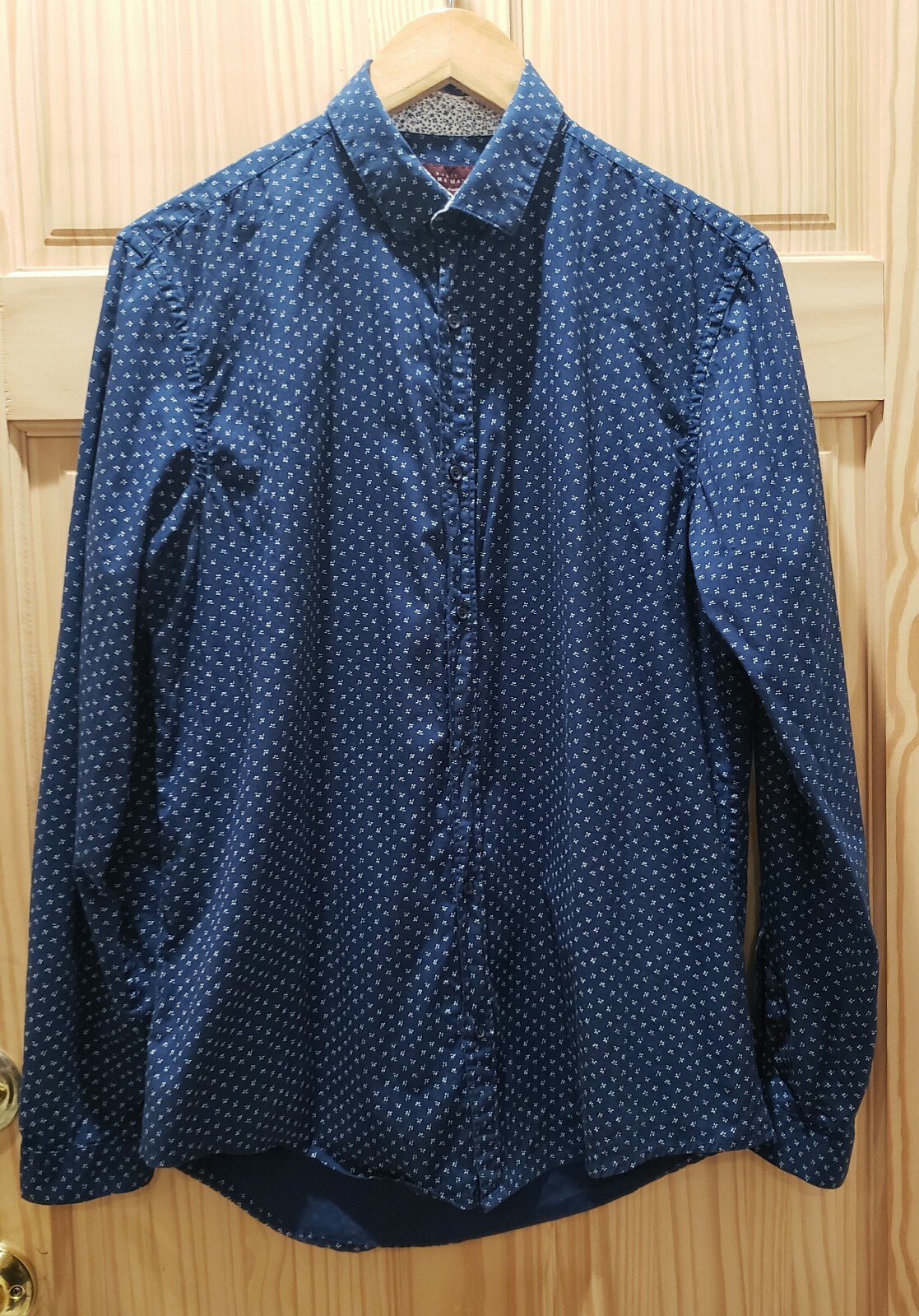 Zara Man Basic Men's Floral Print Long Sleeve Shirt S… - Gem