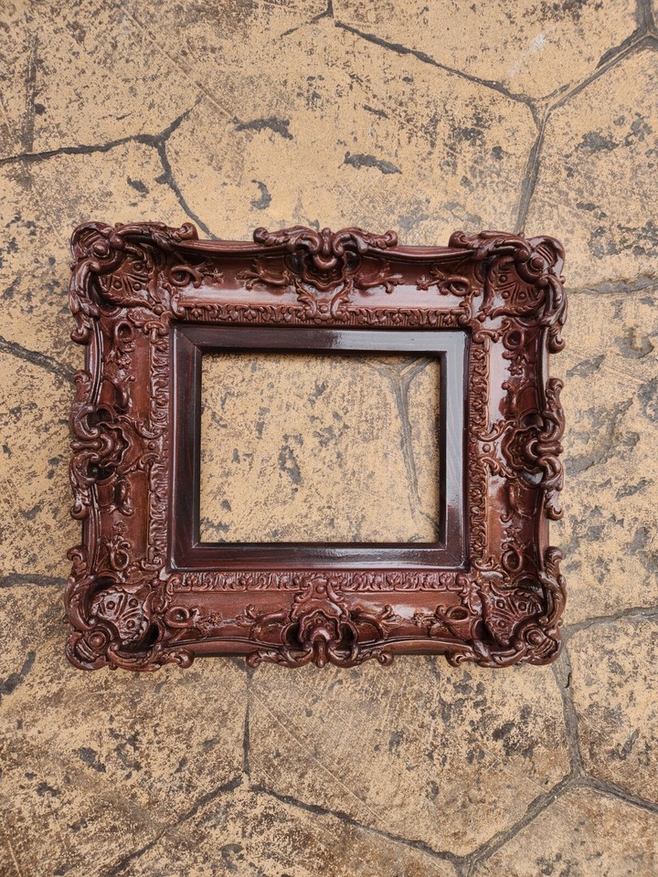 8x10 Vintage Burgundy Picture Frame, Baroque Frame, Fancy Frame ...