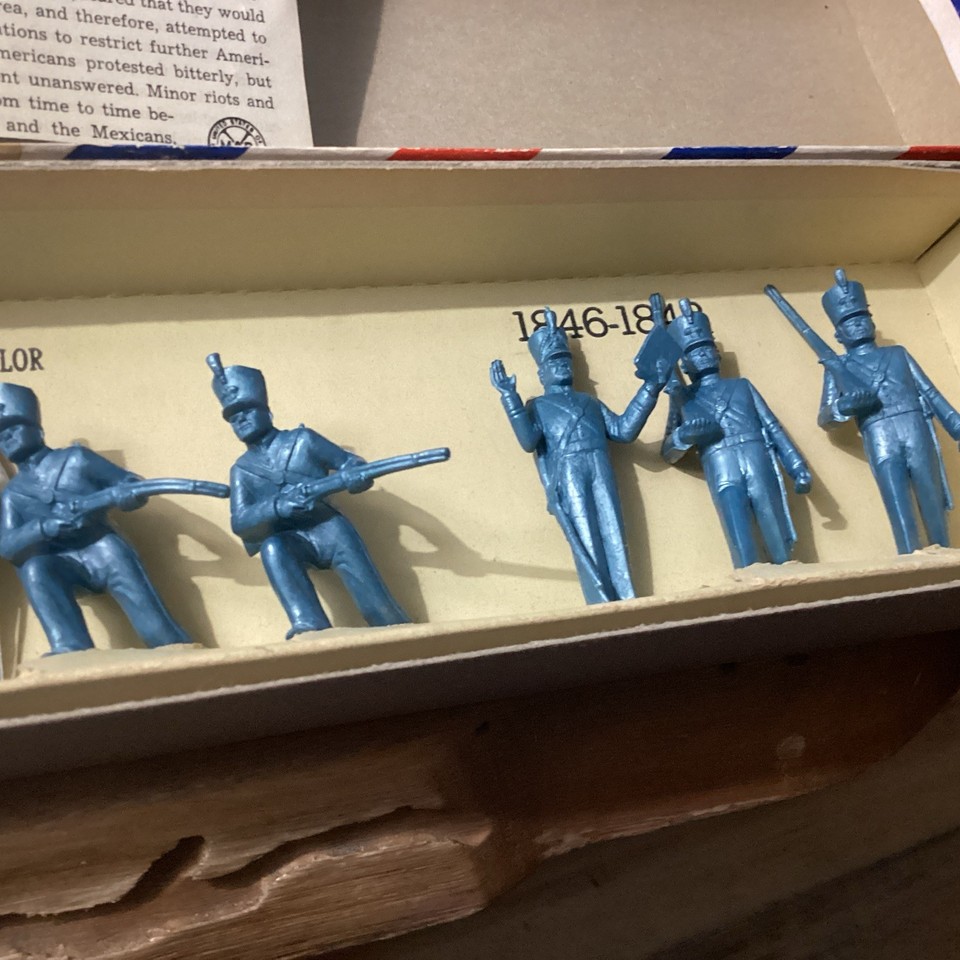 Marx toys American heroes General Taylor and Mexican war soldiers,CR ...
