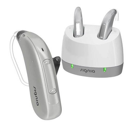 Signia Pure Charge&Go 2AX/ 2AX T (T-Coil) RIC Rechargeable Hearing Aid ...
