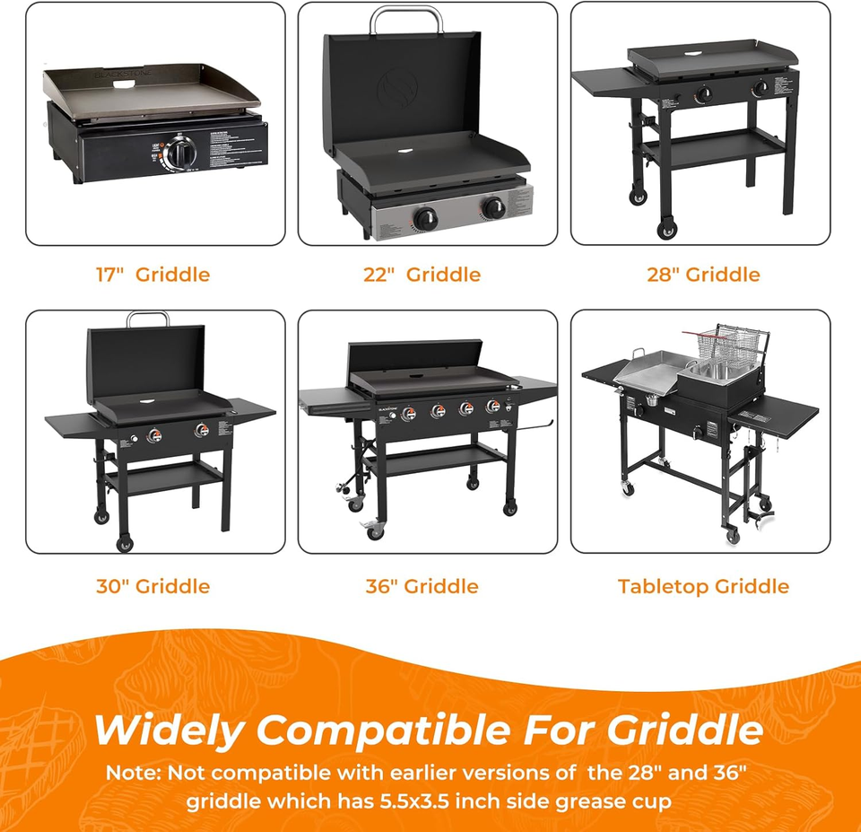 Silicone Grease Cup Liners 2-Pack: Blackstone Griddle Accessories ...