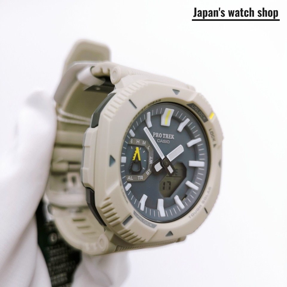 CASIO PRO TREK PRJ-B001-7JF Gray Solar Bluetooth Men's Watch New in Box ...
