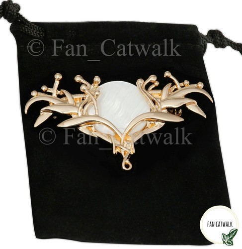 Gold Galadriel Brooch Eleven Royal LOTR Lord of the rings Lady of ...