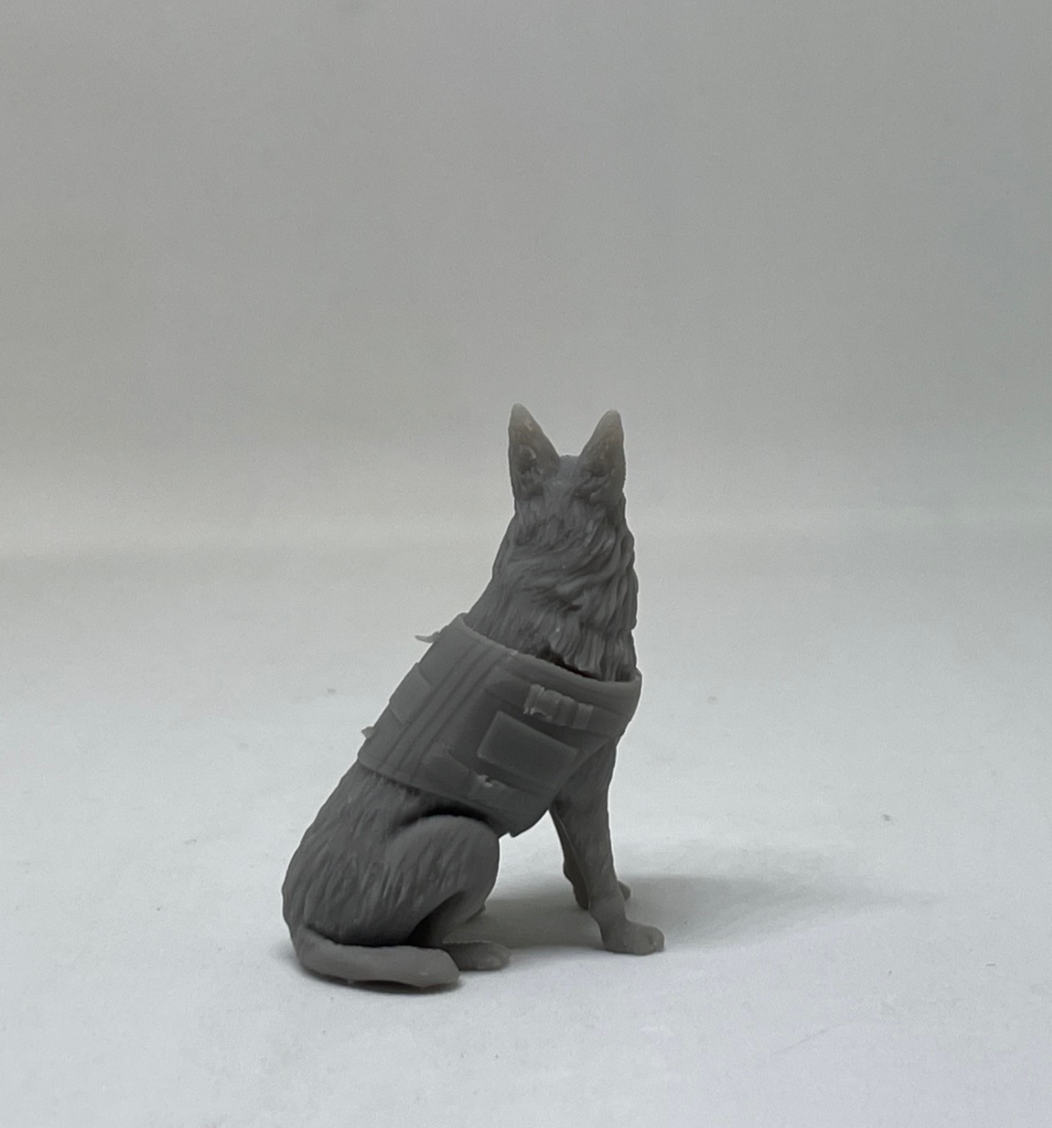 K9 Officer and Resin 3d printed, Unpainted, Police Dog Railroad scales ...