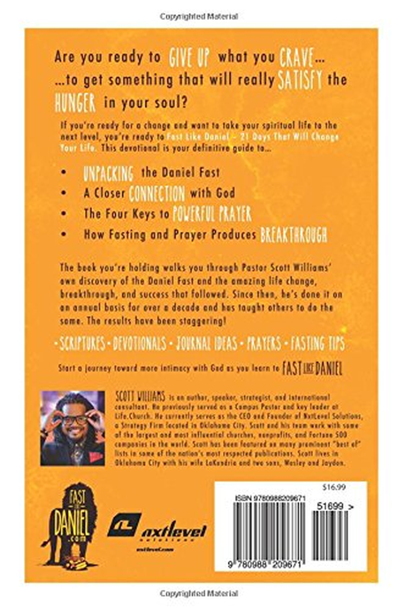 Fast Like Daniel : 21 Days That Will Change Your Life by Scott Williams ...