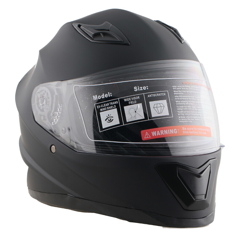 Integralhelm AERO schwarz matt Motorradhelm Sturzhelm Rollerhelm ...