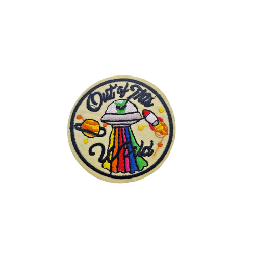 Out of the world UFO Alien Clothing Heat Adhesive Embroidered Iron ...