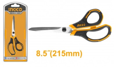 FORBICE FORBICI IN ACCIAIO INOX MULTIUSO DA LAVORO 215 mm LAME DIRITTE ...