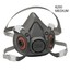 3M 6200 / 07025 Half Face Respirator & 2- 3M 2071 Filter Size: MEDIUM ...