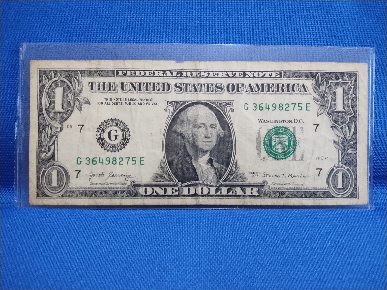 2017 one dollar Bill Fancy Serial Number Broken Ladder Note | eBay