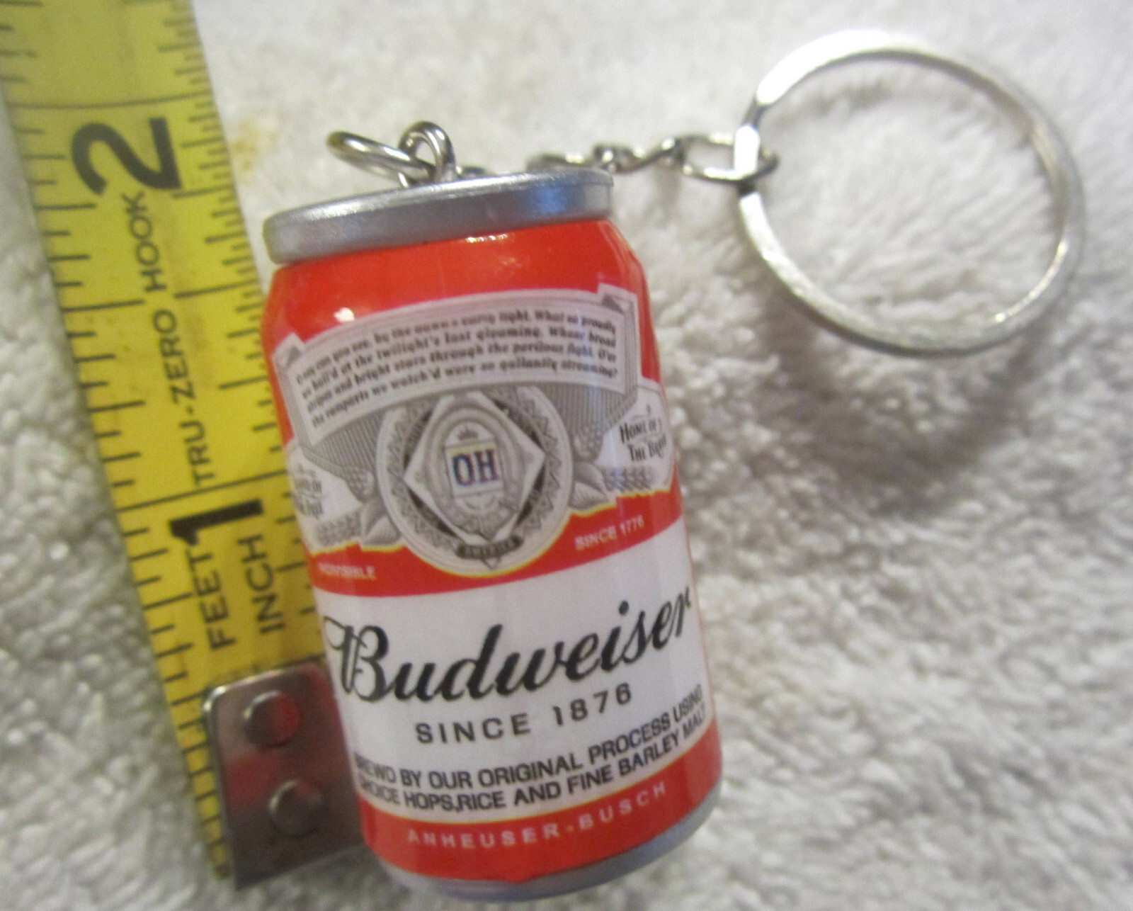 1 Anheuseur Busch,Budweiser Mini Beer Can Keychain Bud Alcohol New ad ...