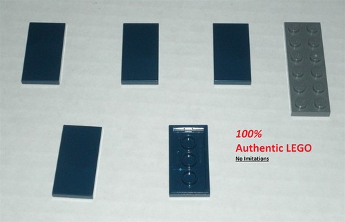 LEGO NEW 2x4 Dark Blue Tile (5x) 4569836 Brick 87079 | eBay