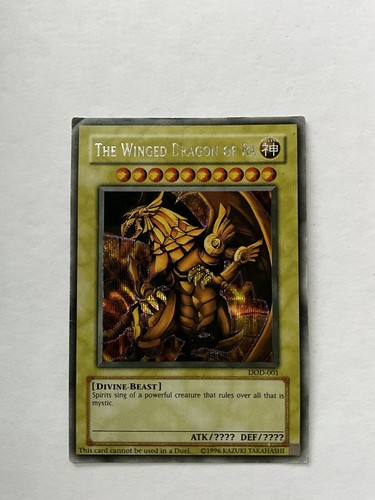 Yugioh The Winged Dragon Of Ra DOD-001 Secret Parallel Rare Promo MP | eBay